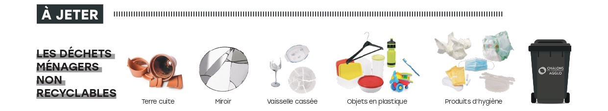 Les déchets ménagers non-recyclables (bacs gris)